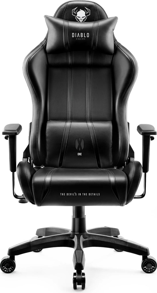 Herní křeslo z eko kůže černé King Size: Diablo X-One 2.0