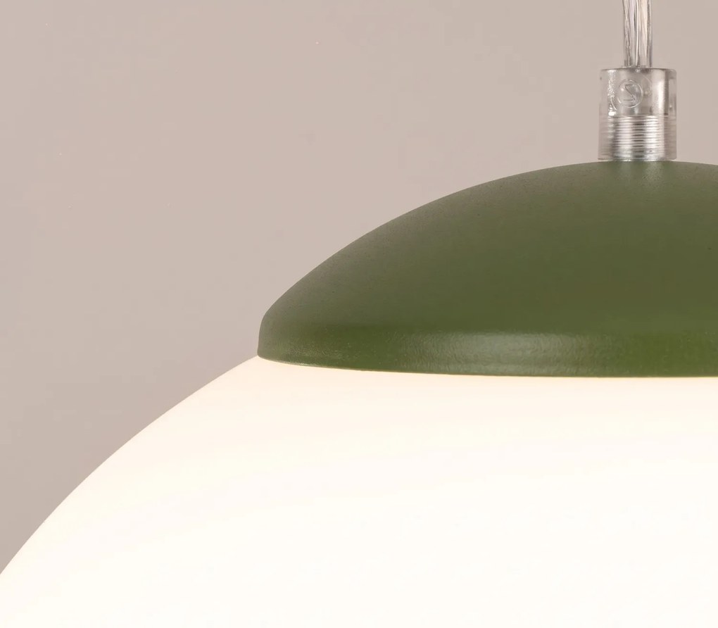 Sollux Lighting Závěsné svítidlo UGO 30 olivově zelené