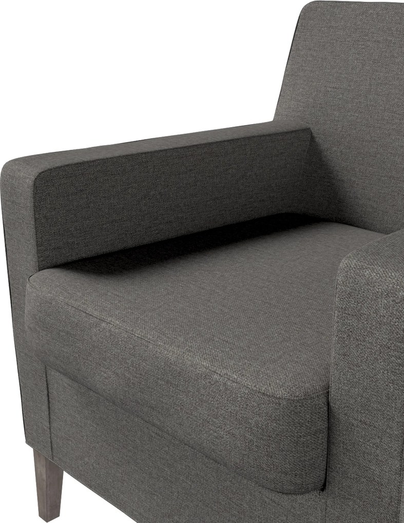 Potah na křeslo IKEA Karlstad barva šedá látka pletený vzor