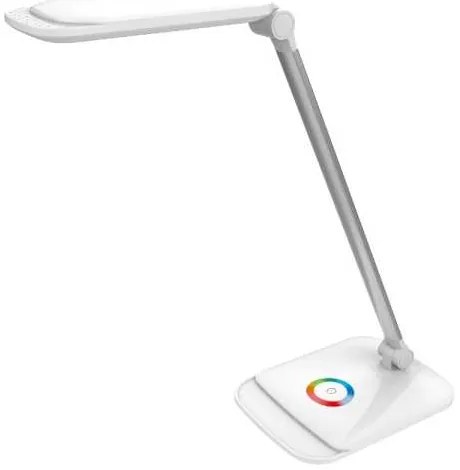 Stolní lampa Platinet 18 W, noční režim + USB, bílá