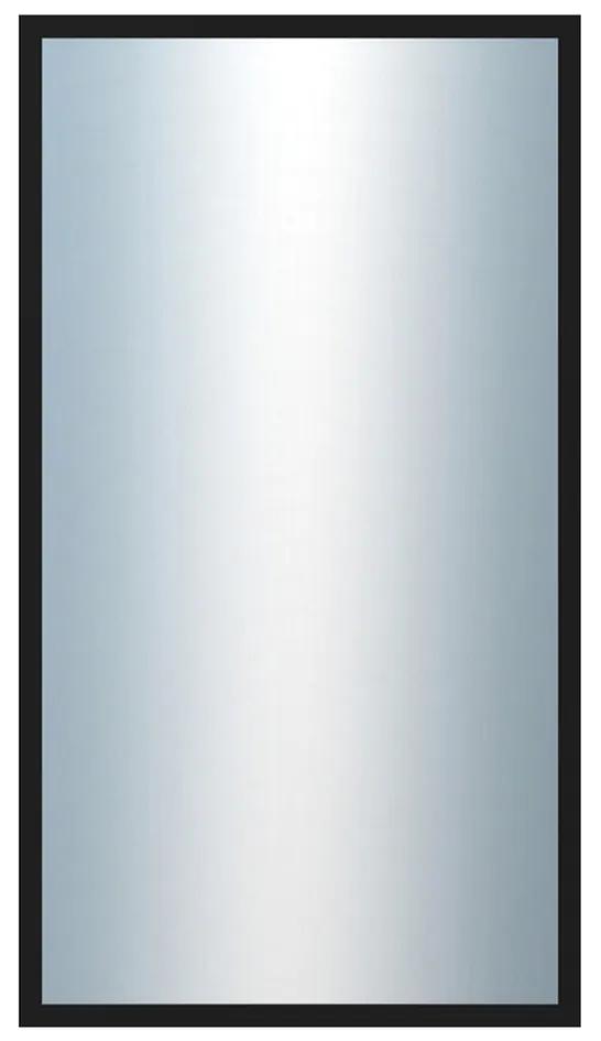 DANTIK - Zarámované zrcadlo - rozměr s rámem cca 50x90 cm z lišty PERLA černá lesklá vysoká (2548)