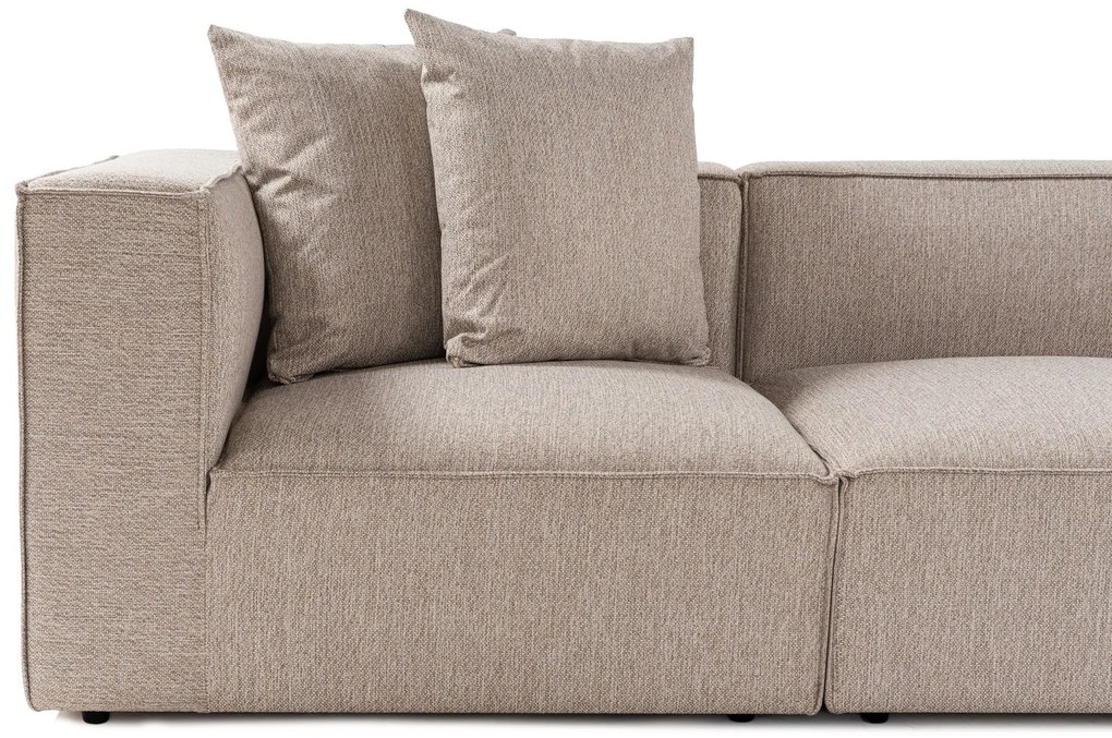 Hanah Home Pohovka SORA s pufem béžová 430 cm