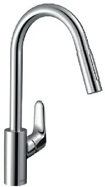 Hansgrohe Focus M41 - Dřezová baterie Focus s výsuvnou sprškou, sBox, EcoSmart, chrom 73895000
