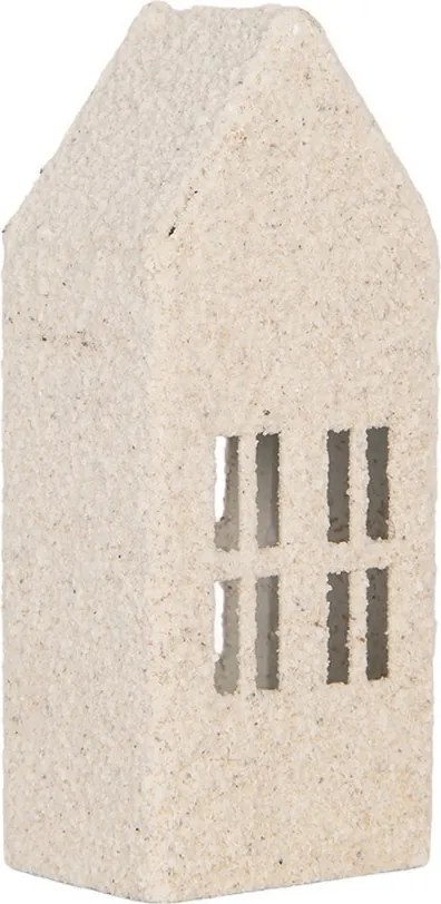 Kovový domek s pískovým povrchem Raw Sand - 5*4*11 cm