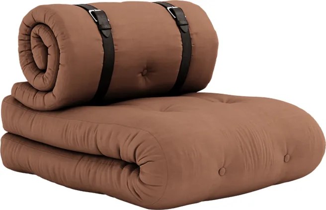 Karup Design  Futonové křeslo BUCKLE-UP - 759 Jílově hnědá