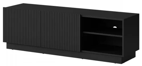 TV stolek/skříňka Ceroza 150 2D, Barva: černá