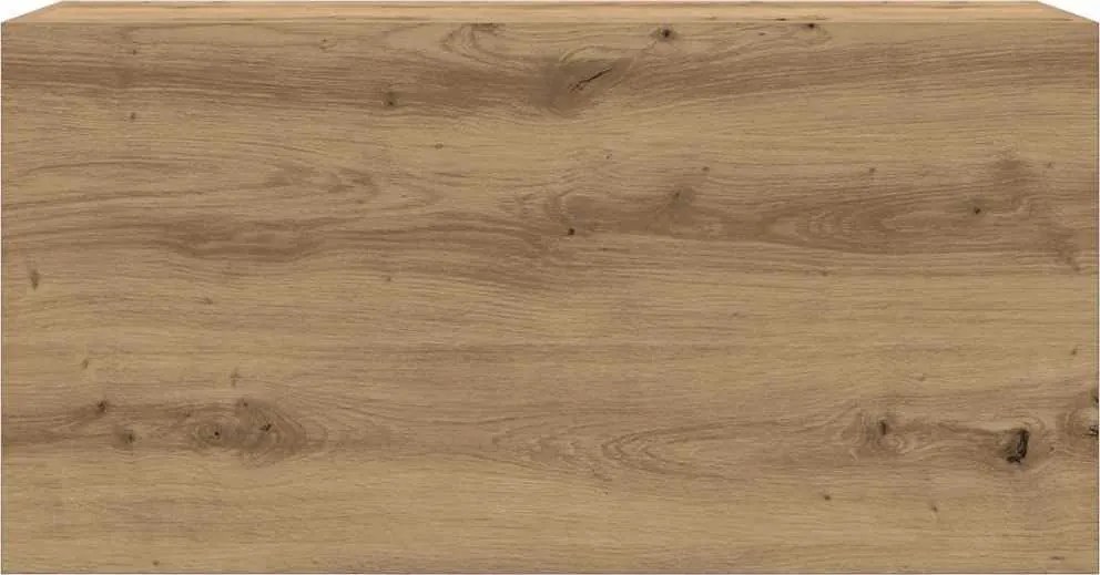 vidaXL Koupelnová nástěnná skříňka 80 x 25 x 40 cm kompozit [860093] Barva: Černá