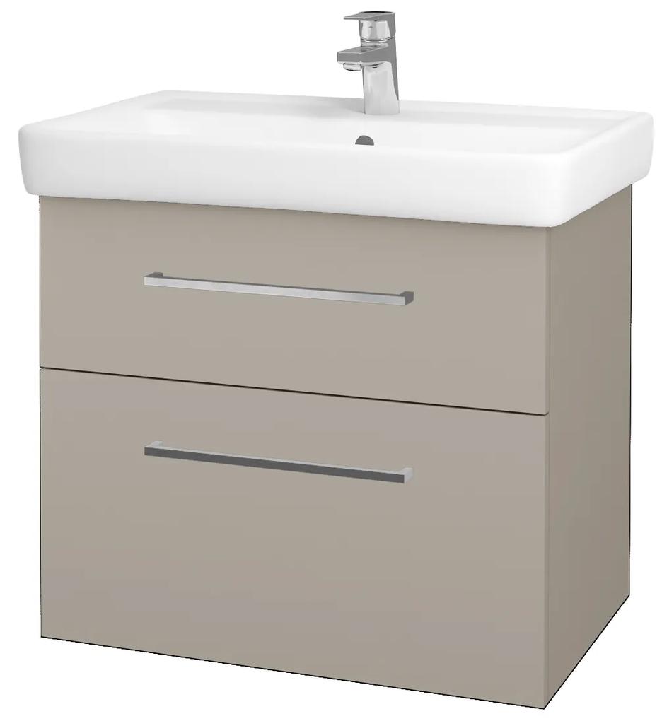 Dřevojas Koupelnová skříň Q MAX SZZ2 70 Varianta: N01 Bílá lesk / Úchytka T01 / IND Individual