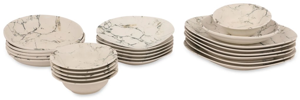 ASIR Porcelánová jídelní souprava 24 ks MARBLE