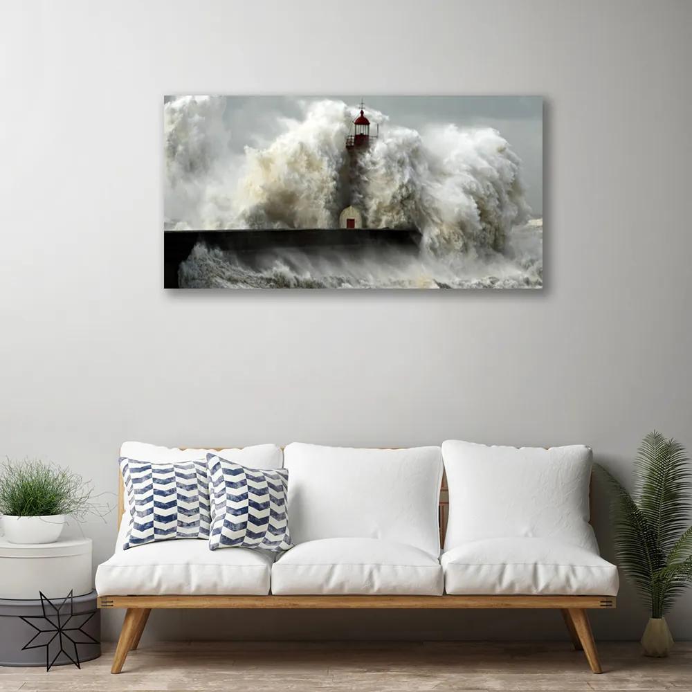 Obraz na plátně Maják Krajina 120x60 cm