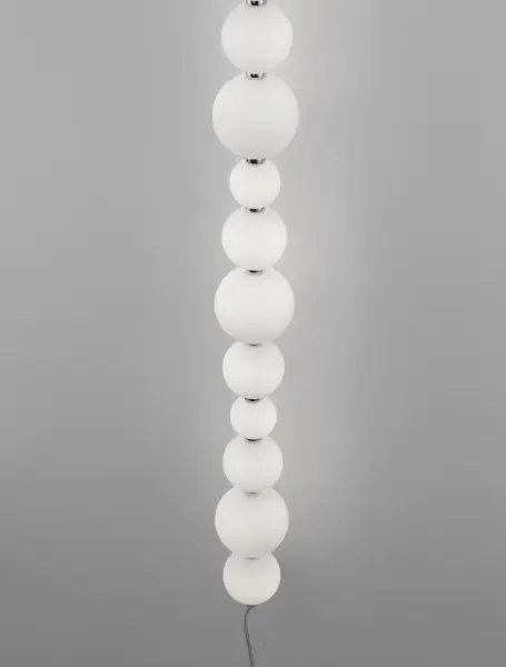 Designové nástěnné svítidlo Perla chrom