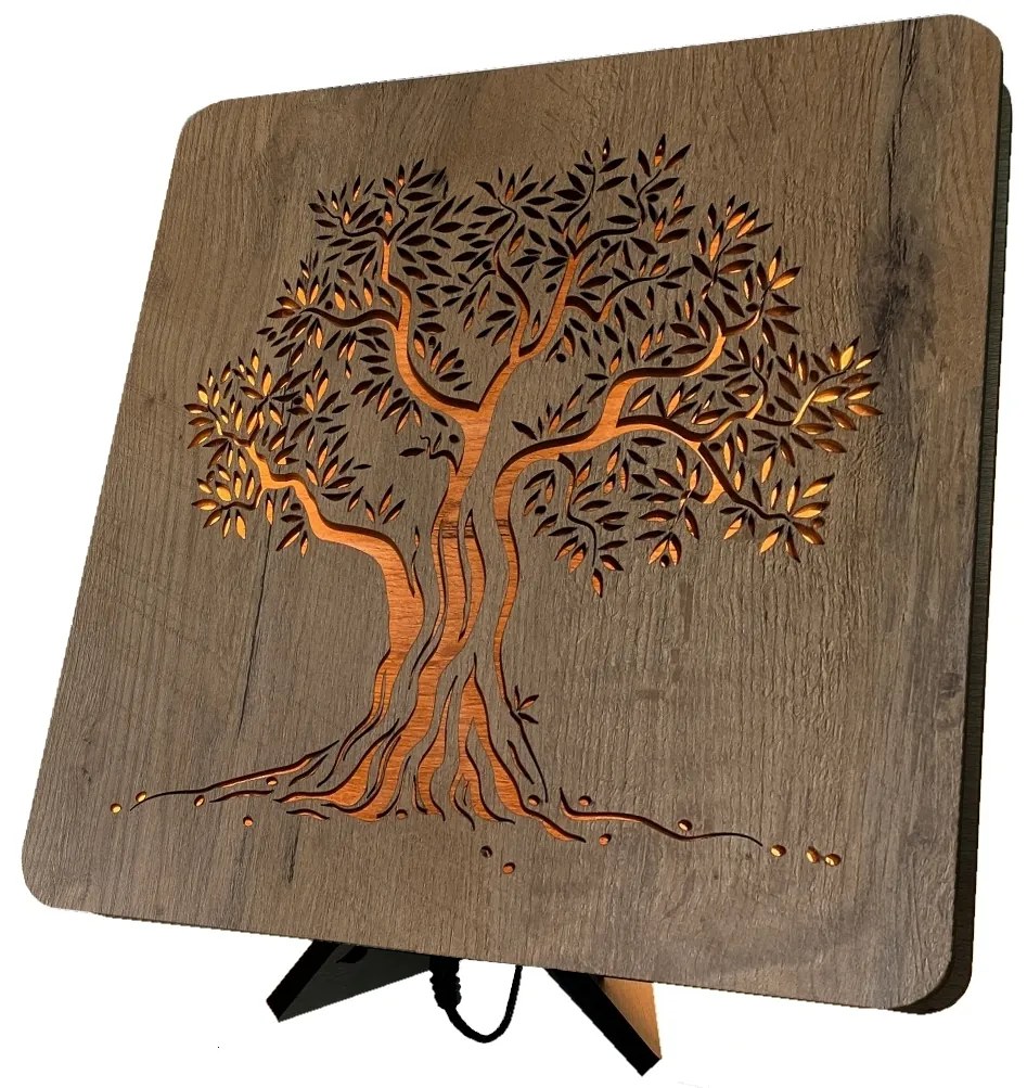 Li-Go "Olivovník" lampa 31x31cm provedení povrchu: bříza