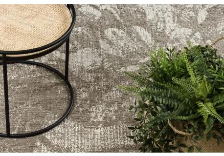 koberec SIZAL FLOORLUX 20491 KVĚTINY šampaňské / taupe velikost 160x230 cm | krásné koberce cz