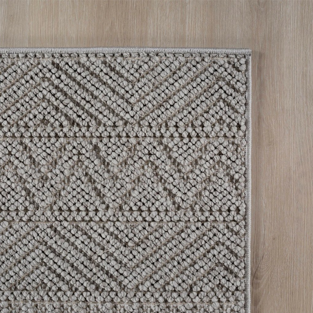 Ayyildiz, Kusový koberec Helix 2202 silver, 60x110, šedá, chodba / předsíň
