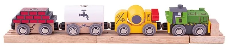 Bigjigs Rail Dřevěný stavební vlak