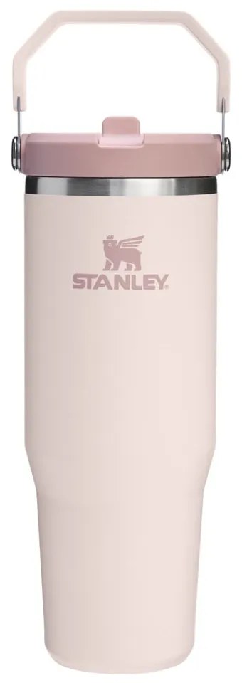 Světle růžová termoska z nerezové oceli 890 ml IceFlow™ Flip Straw 2.0 Tumbler Rose Quartz – Stanley