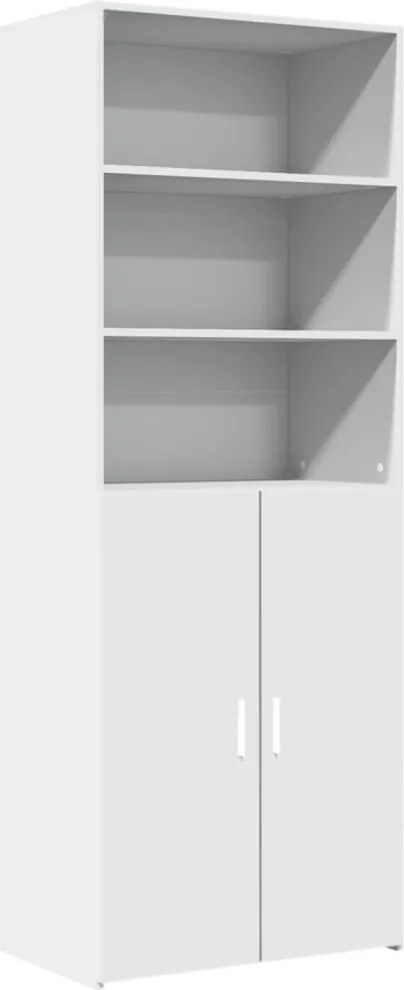 Skříň highboard bílá 70 x 42,5 x 185 cm kompozitní dřevo 3281371