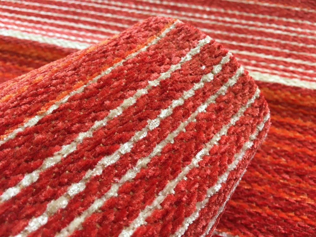 Oriental Weavers, Pratelný běhoun Laos 138/999X, 75x160, oranžová, chodba / předsíň