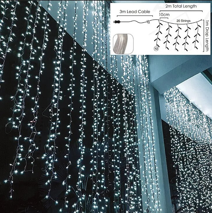 ACA Lighting Apostolidis LED Curtain lights X08240221