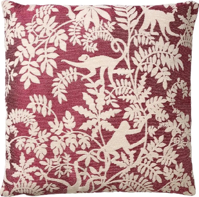 Dekorační povlak na polštář ABU MERLOT 45x45 cm, vínový
