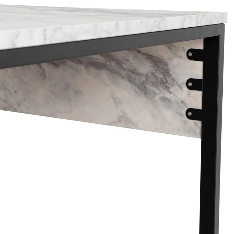 Designový psací stůl Geillis 240 cm vzor mramor frézie
