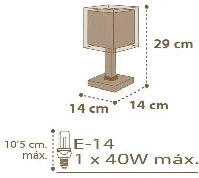 Dalber D-63391 - Dětská lampička GOOD NIGHT 1xE14/40W/230V