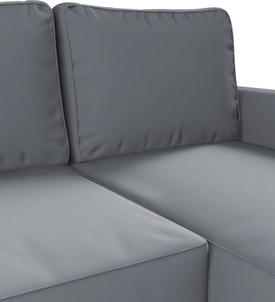 Potah na pohovku IKEA Backabro rozkládací se šezlongem barva šedá