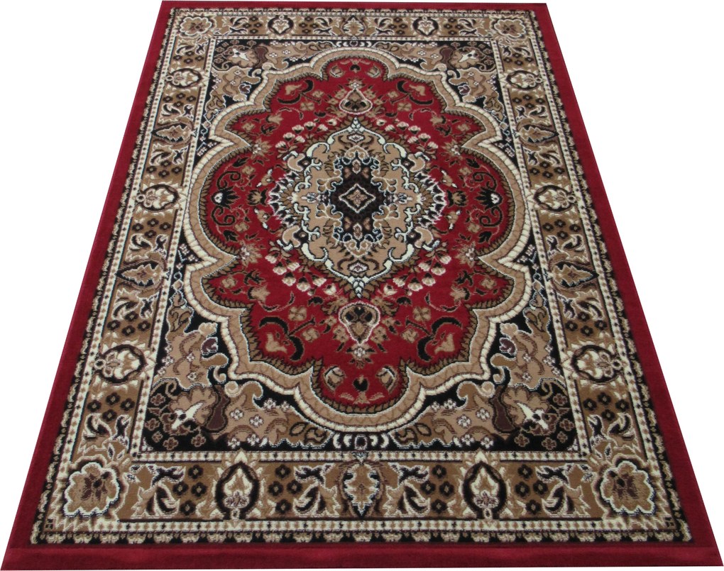 DY Orientální červený koberec Alfa 06 Rozměr: 40x60 cm