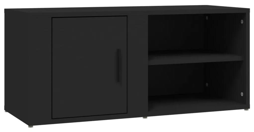 vidaXL TV skříňka černá 80 x 31,5 x 36 cm kompozitní dřevo