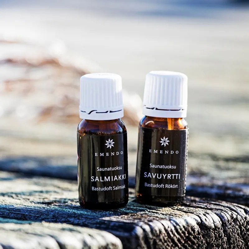 Set vůní do sauny Emendo 3x10ml / Salmiak, Borovice, Sisu