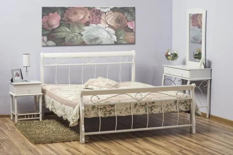 Manželská postel VENECJA 160 - bílá