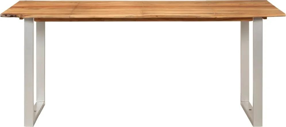 vidaXL Jídelní stůl 180 x 90 x 76 cm masivní akáciové dřevo [286476] Barva: Černá