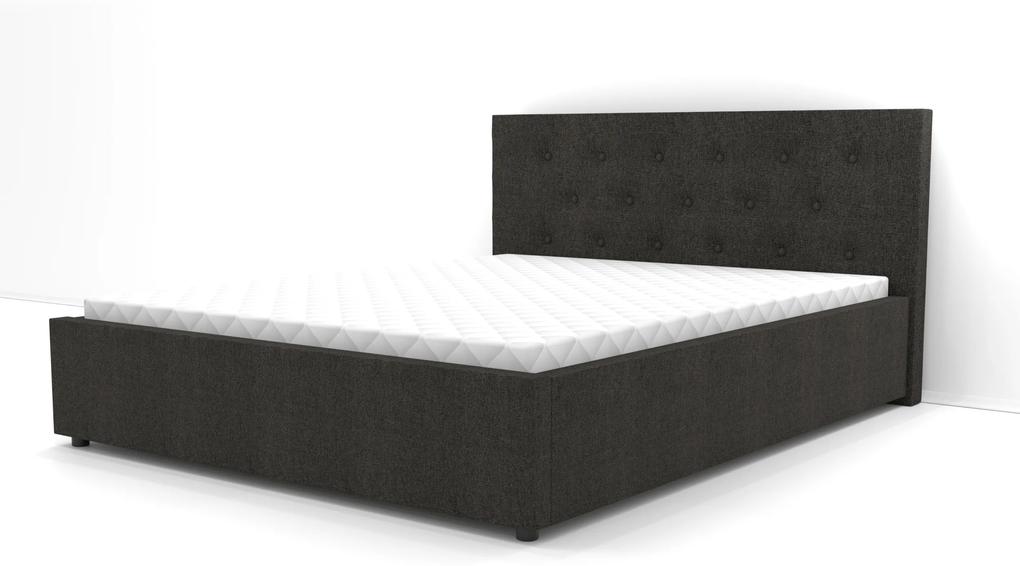 Eureka Čalouněná postel "PORTOFINO PULSANTE" 180x200cm York 5