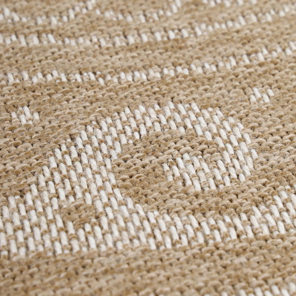 Ayyildiz, Kusový koberec Comilla 887 Beige kruh, 120x120 (průměr) kruh, béžová, chodba / předsíň