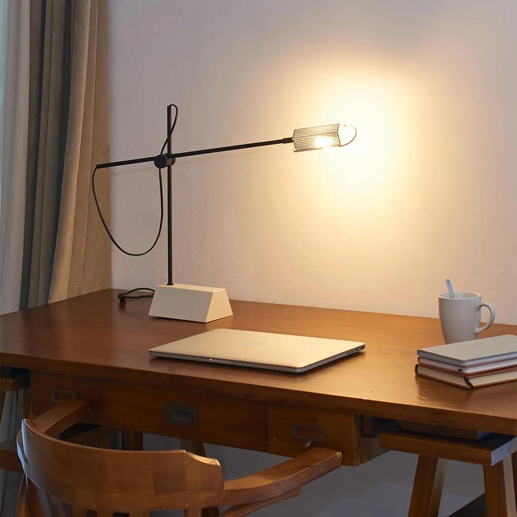Retro designová stolní lampička H2 Barva: Bílá