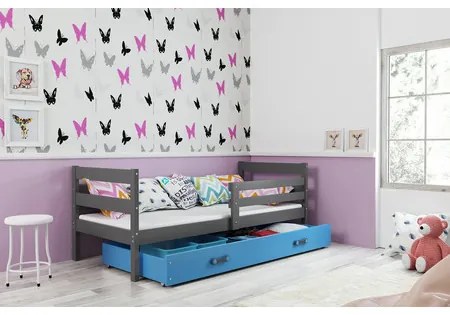 Dětská postel ERYK 200x90 cm Modrá Borovice