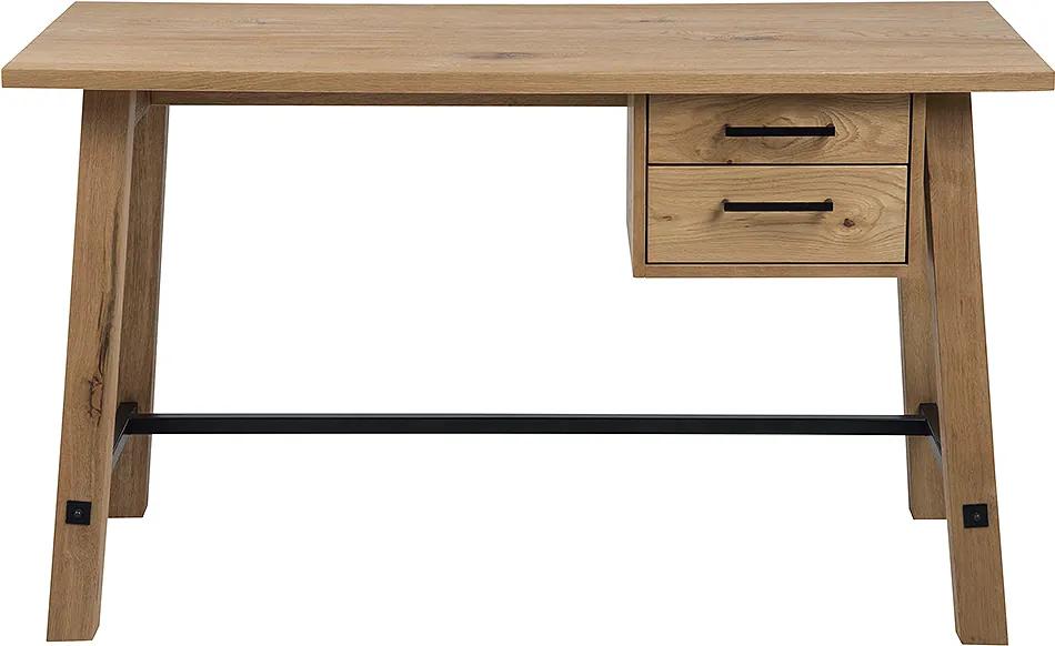 Dřevěný pracovní stůl 130x60 cm v dekoru dub DO199
