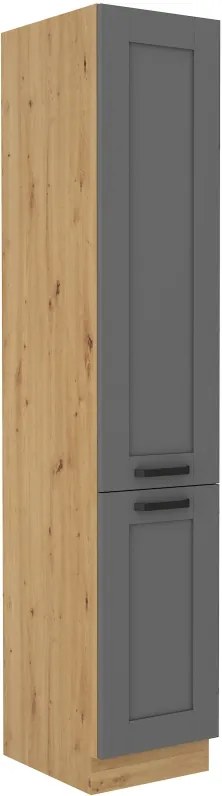 Kuchyňská skříňka LUNA 40 DK-210 2F korpus: dub artisan, barva dvířek: šedá DUST