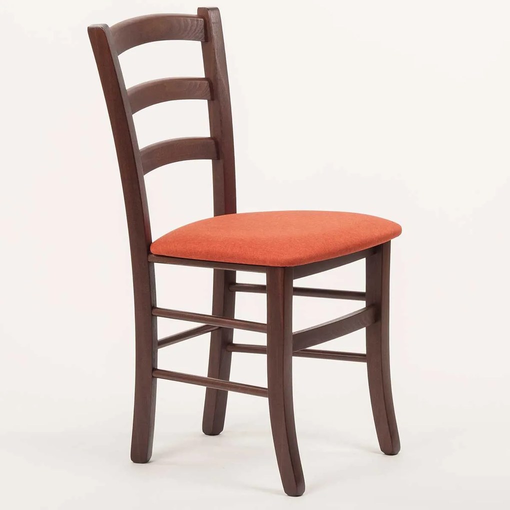 Stima Židle PAYSANE s čalouněným sedákem wengé LUX černá 23