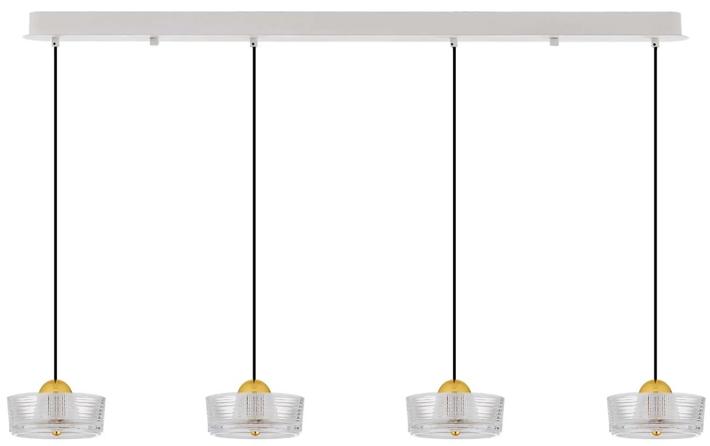 LED platinum zlaté moderní svítidlo Keros