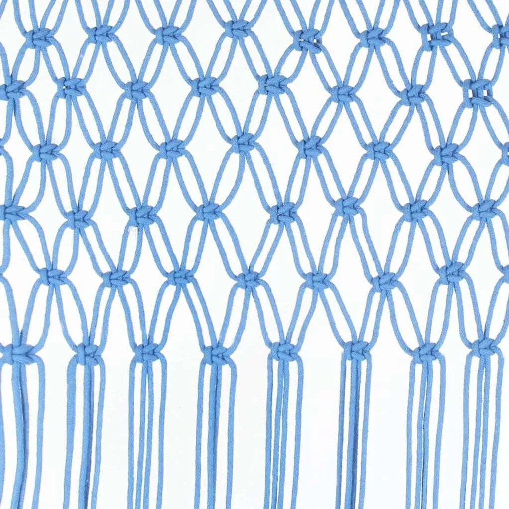 Macramé závěs modrý 140 x 240 cm bavlna 323985
