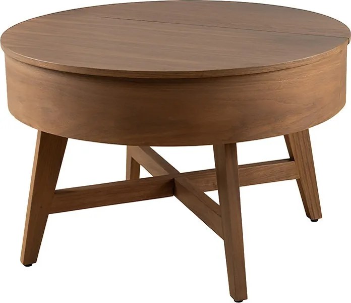 Designový konferenční stolek Rajnish 70 cm hnědé mango