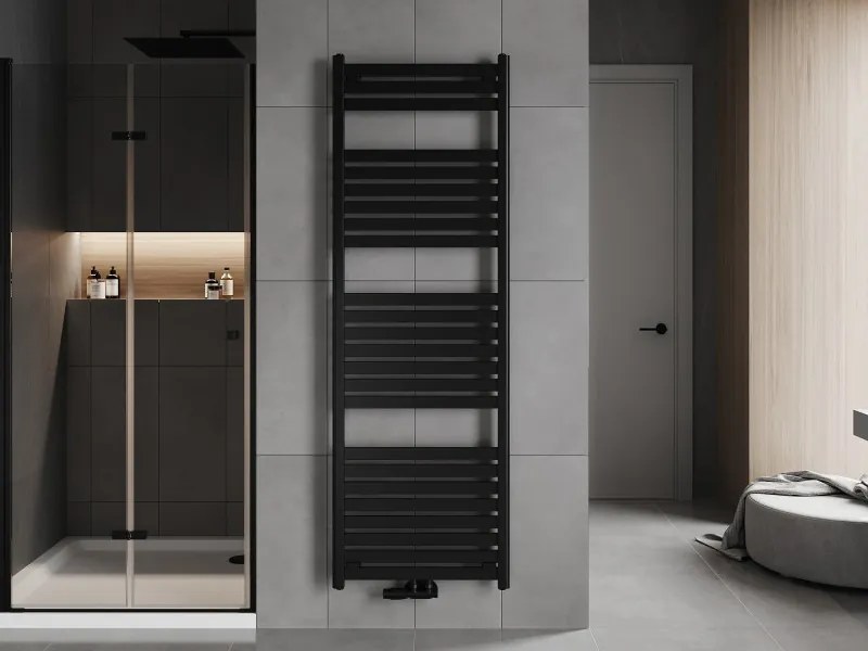 Mexen Uran koupelnový radiátor 1800 x 600 mm, 934 W, černý - W105-1800-600-00-70