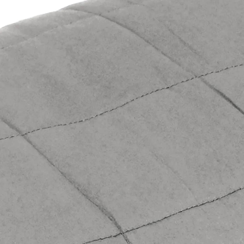 Zátěžová deka šedá 200 x 220 cm 9 kg textil,  3154785