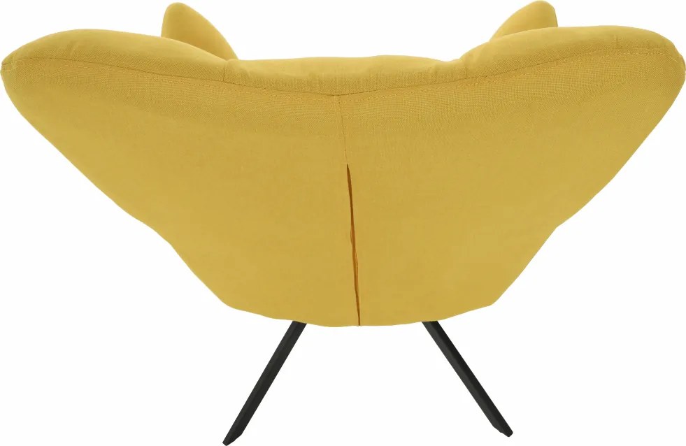 Designové otočné křeslo, žlutá/černá, KOMODO