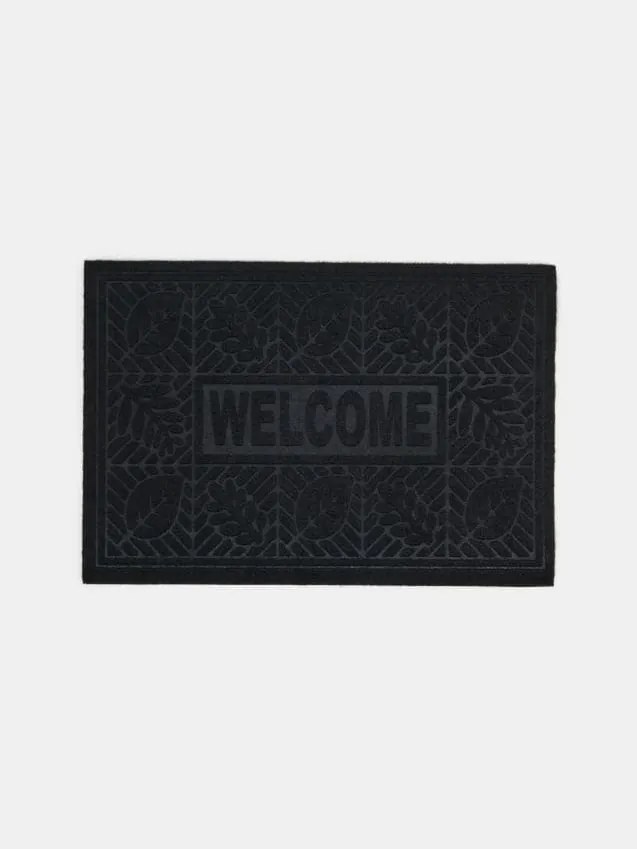 Sinsay - Rohožka s nápisem Welcome - černá