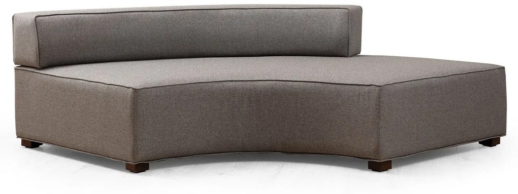 Designová rohová sedačka Galatea 360 cm šedá - pravá