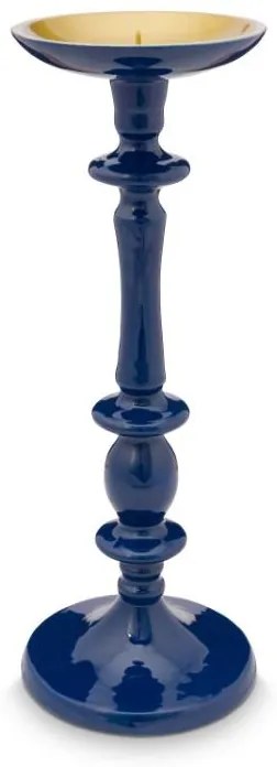 Pip Studio svícen 36 cm, tmavě modrý (Tmavě modrý svícen)