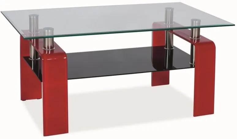 Signal Konferenční stolek STELLA - červený