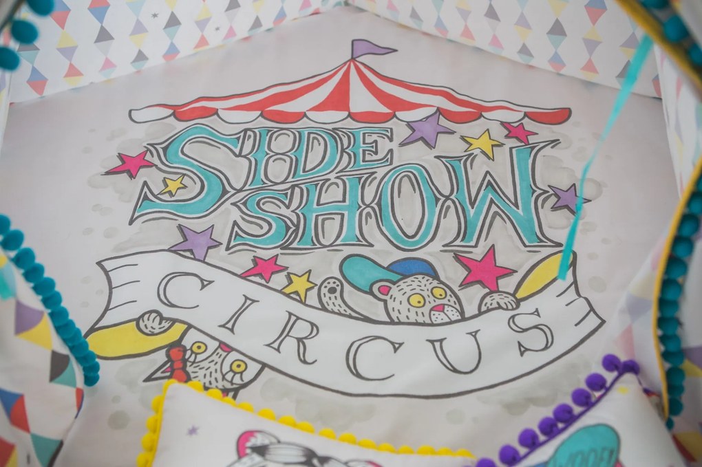 Vigvam design Teepee Circus - čtvercové s doplňky